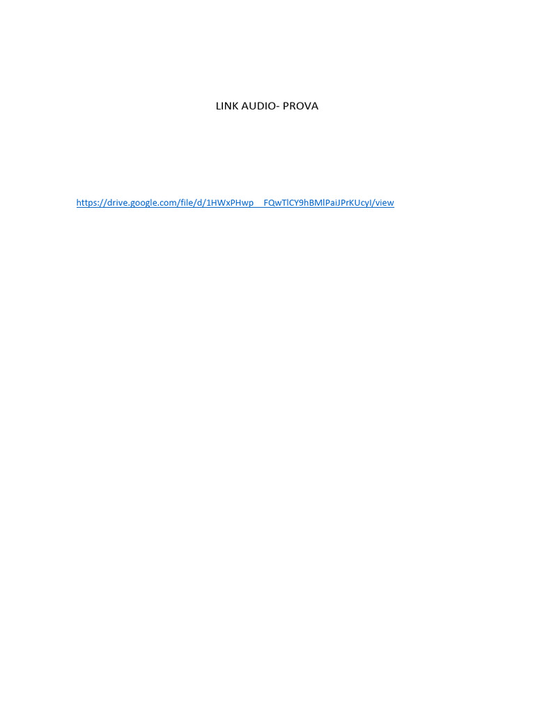 Link to Audio Test File | PDF