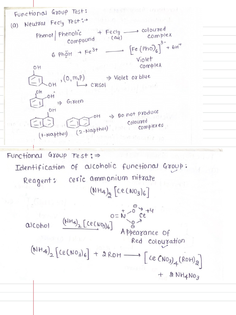 Alcohol & Phenol Test | PDF