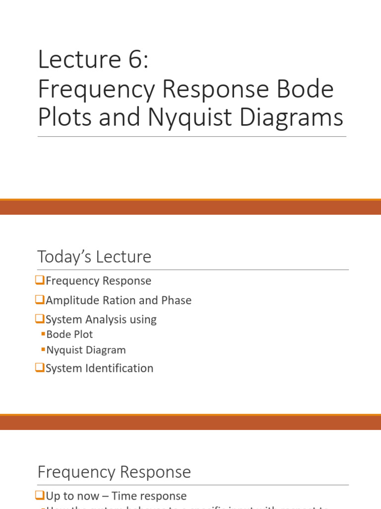 Lecture06 - Frequency Response | PDF | Control Theory | Oscillation