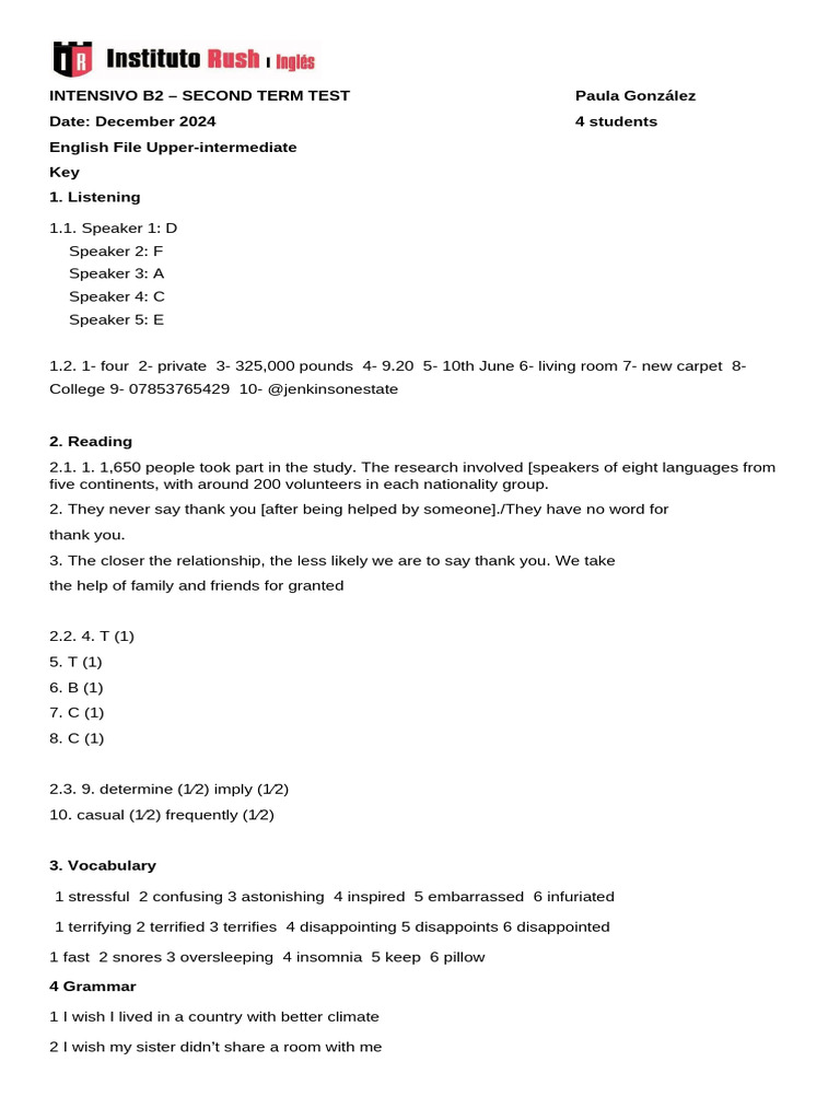 Int b2 Final Primera Hoja | PDF