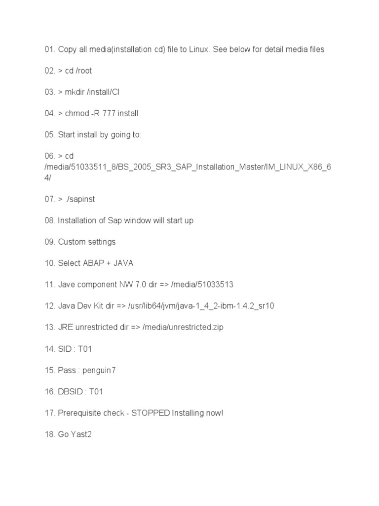 Sap Linux Installation Guide | PDF | Java Virtual Machine | Java ...