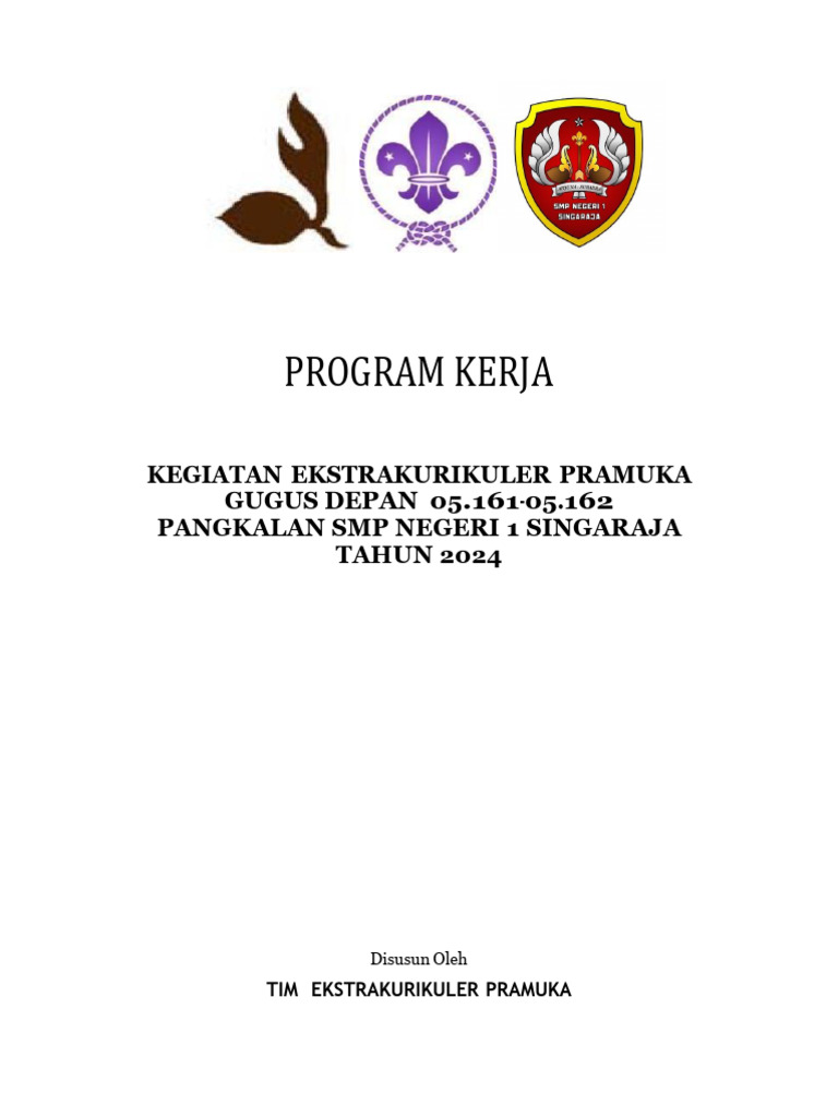 fix_PROGRAM KERJA EKSTRAKURIKULER PRAMUKA 2024 (1) | PDF