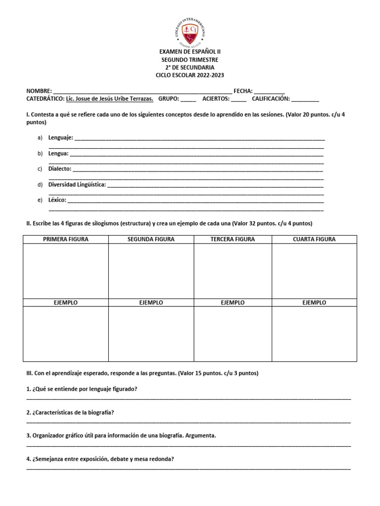 Examen 2TS2 (1) | PDF