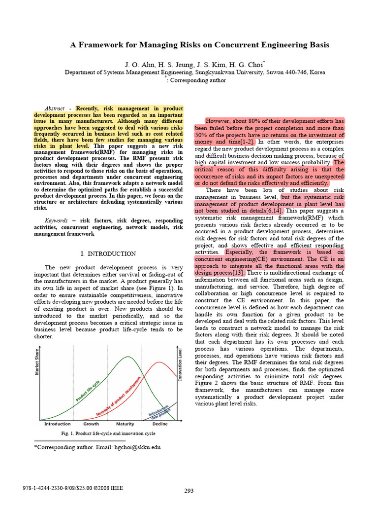 (P) AHN 2008 - Framework For Managing Risks | PDF | Risk | Risk Management