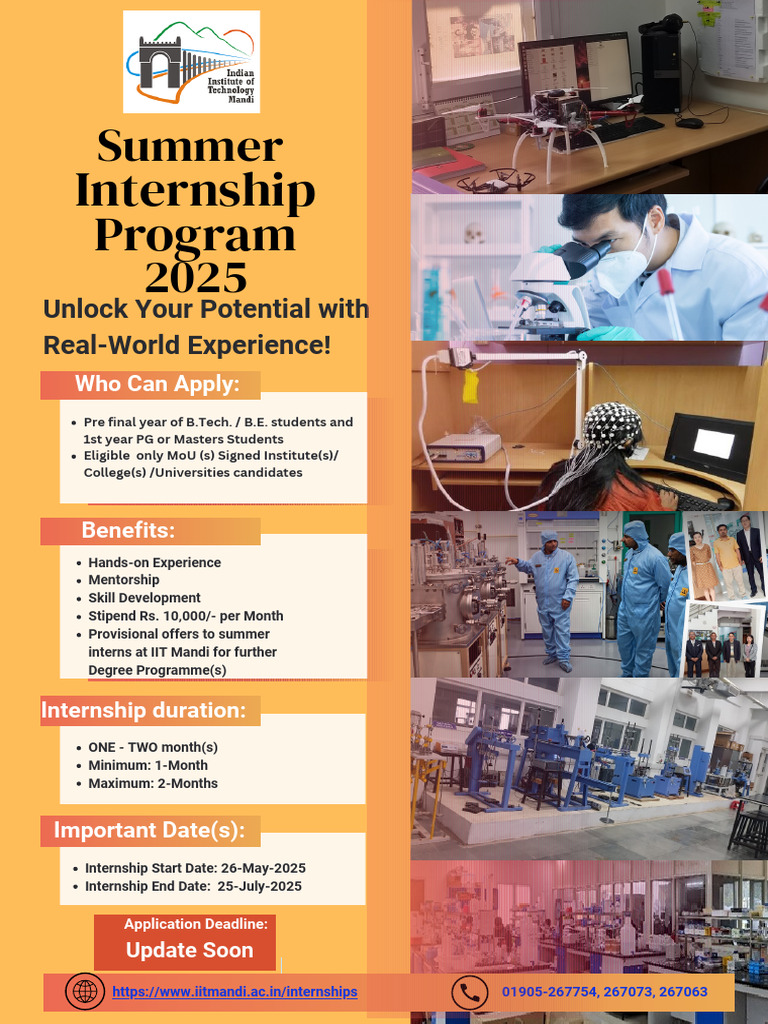 IIT Mandi Summer Internship 2025 | PDF