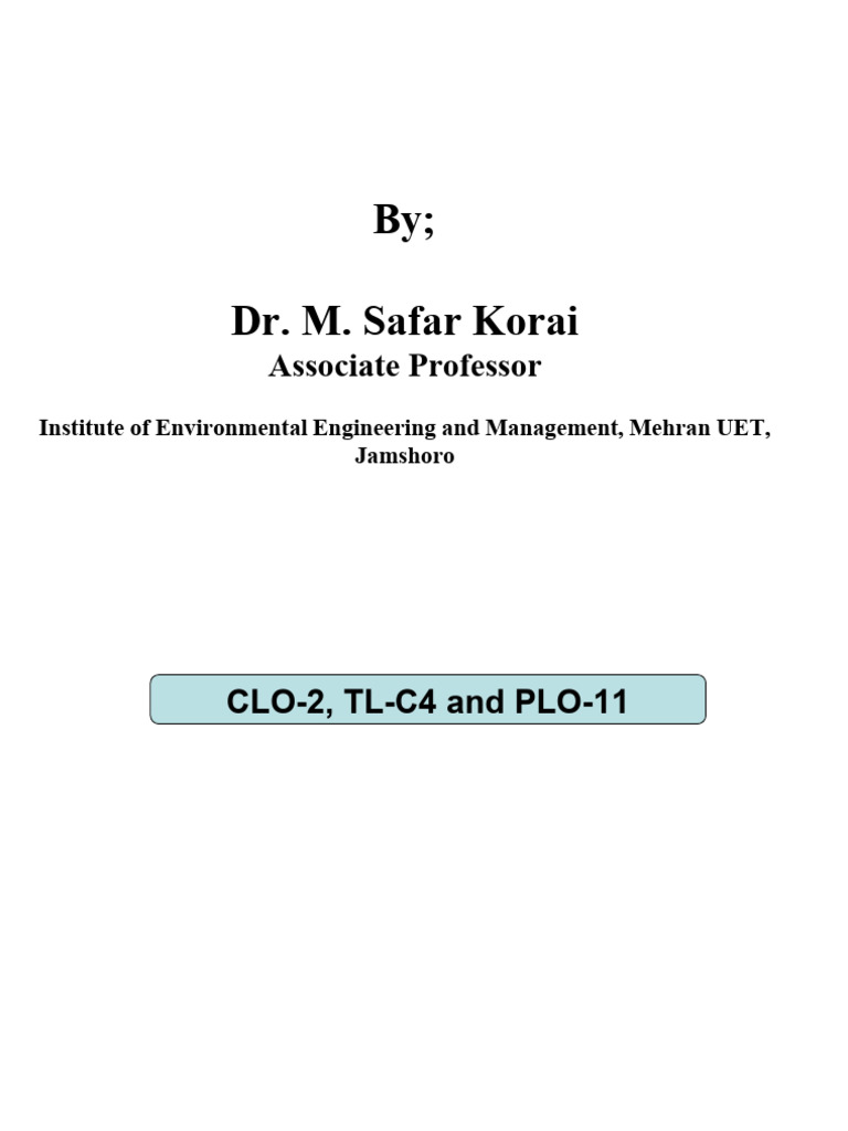 Lec-11-12 (CP Procedure CLO-2) | PDF | Feasibility Study | Waste