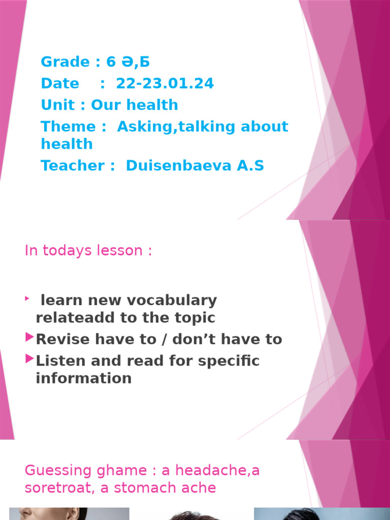 6 Grade Presentation | PDF