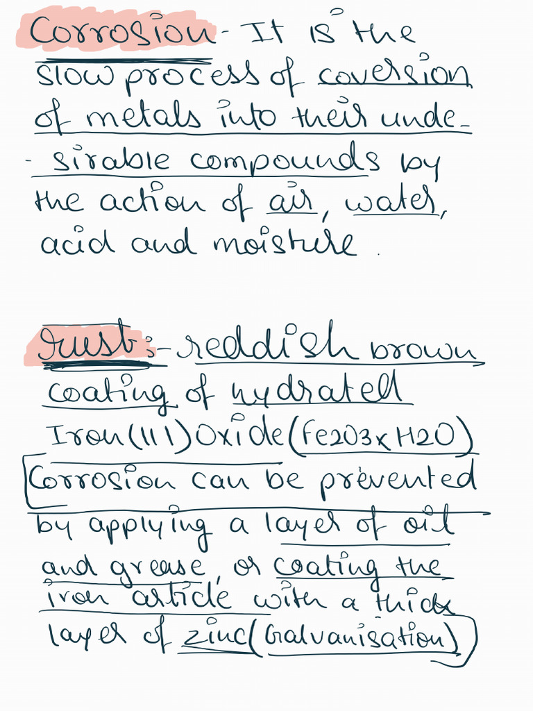Corrosion and rusting | PDF