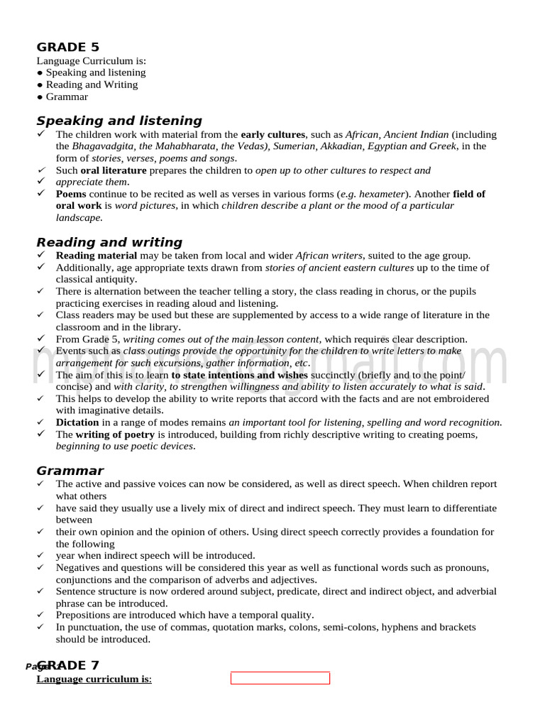 Curriculum Guide | PDF | Drawing | Clef