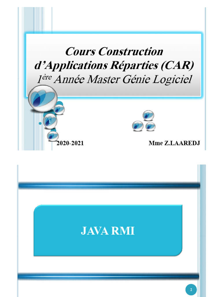 cour_04_les_RMI | PDF | Interface (Informatique) | Java (Langage de ...