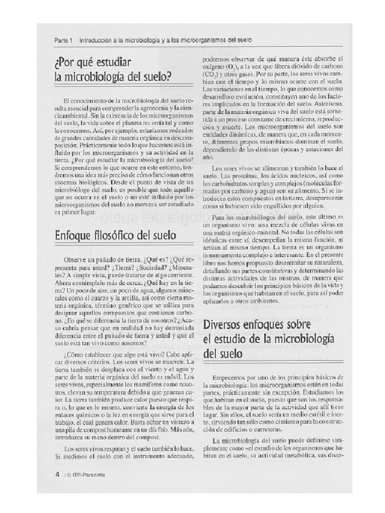 Microbiologia del suelo | PDF
