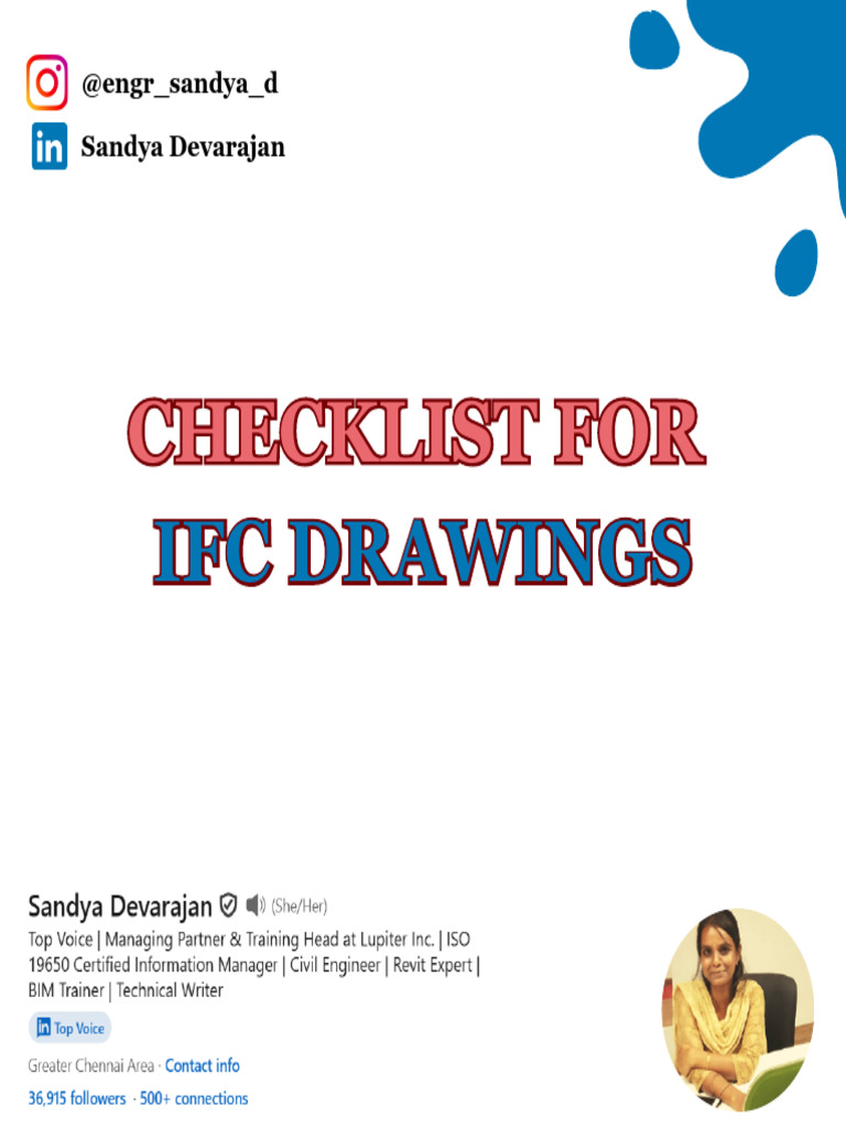 Checklist For Ifc Drawings | PDF