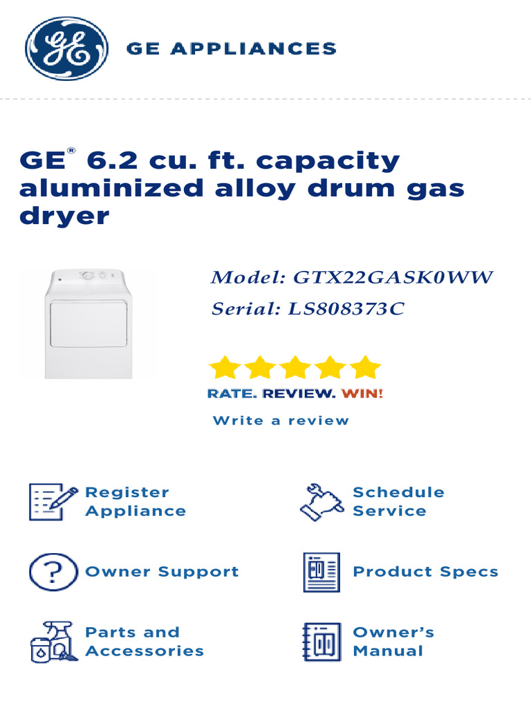 Product Home Page GE Appliances | PDF