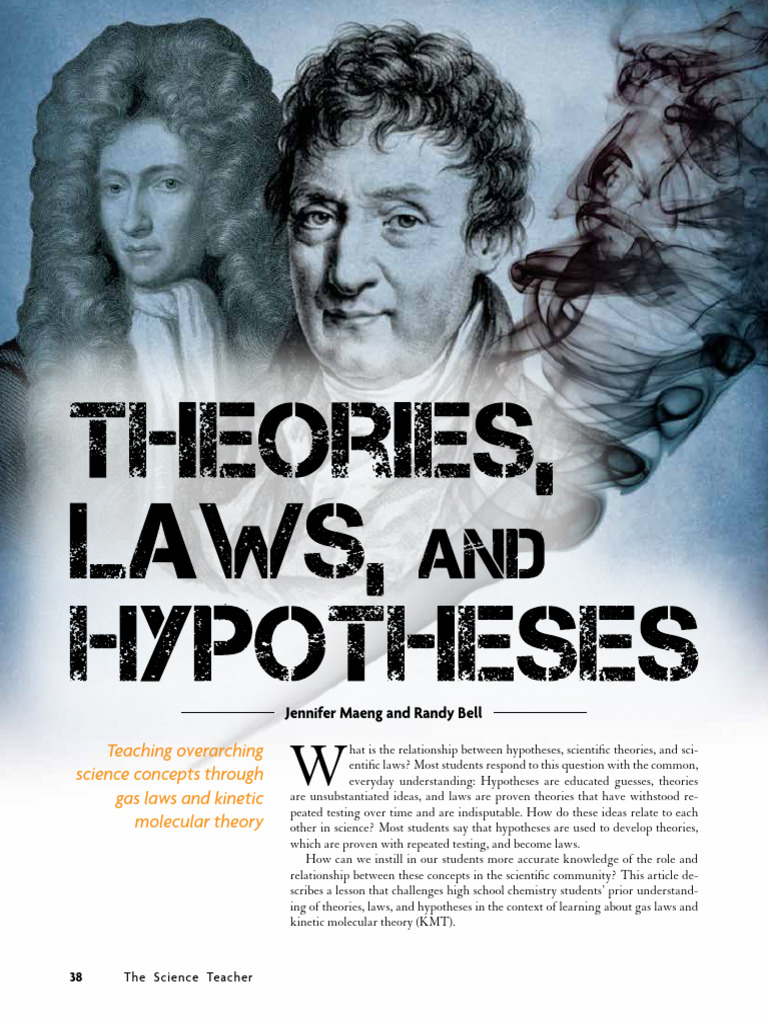 Theories, Laws, and Hypotheses | PDF | Gases | Theory