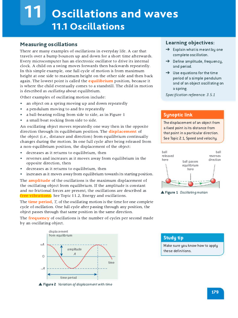 Textbook AQA -Waves | PDF | Oscillation | Damping