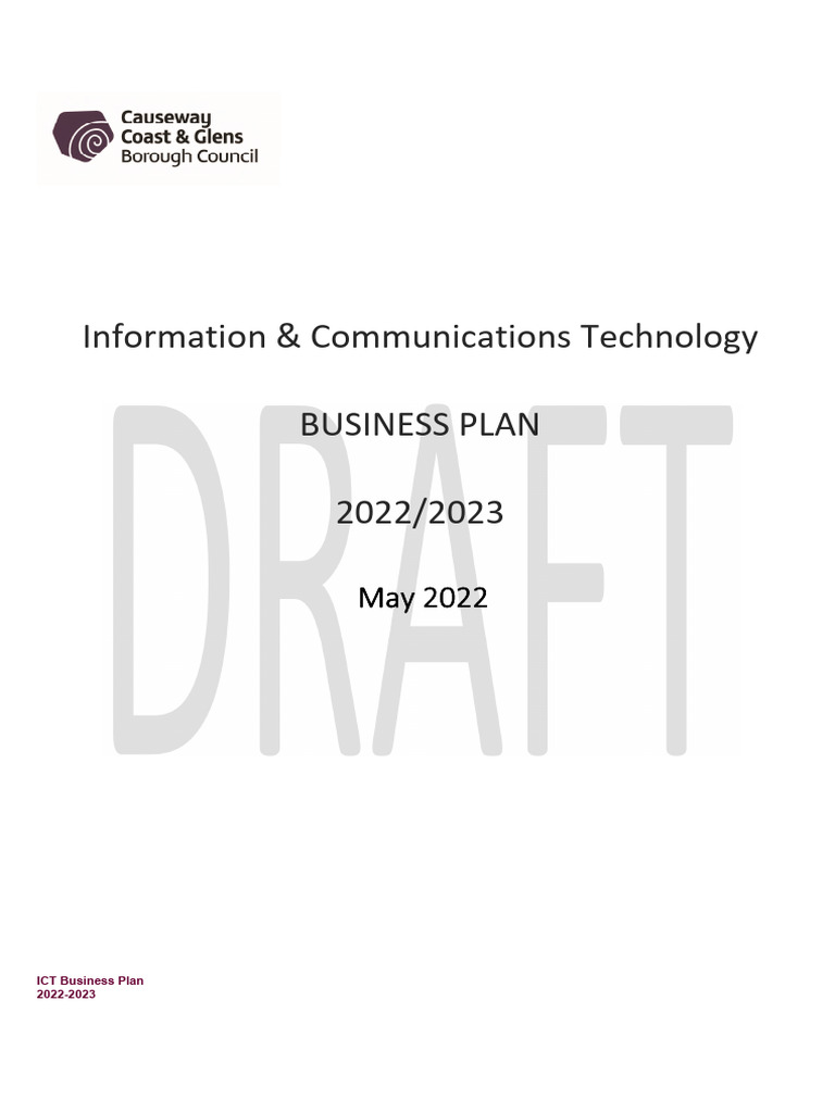 220524_CPR_Item_6.2_-_Business_Plan_ICT_2022.23 | PDF | Educational ...