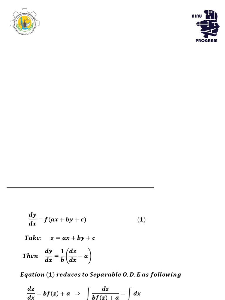 Differintial Equations Lec(2) | PDF | Mathematical Physics | Subtraction