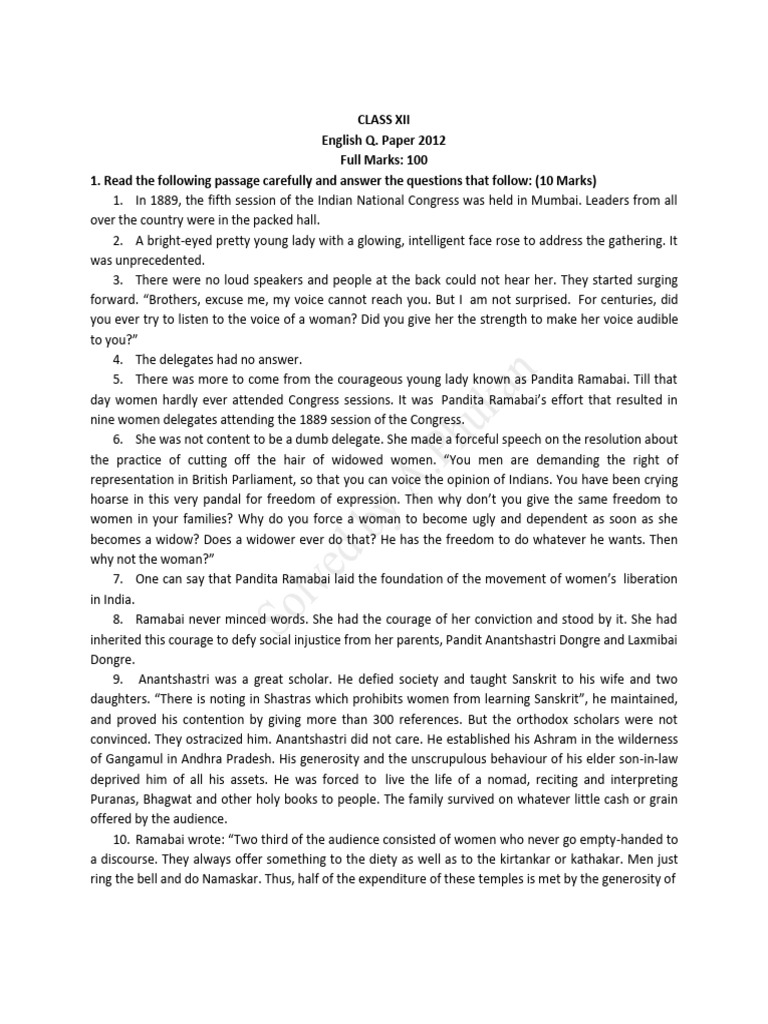 English Solved Papers 1 | PDF | Antarctica