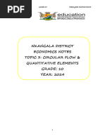 Grade 9 EMS Circular Flow Overview | PDF