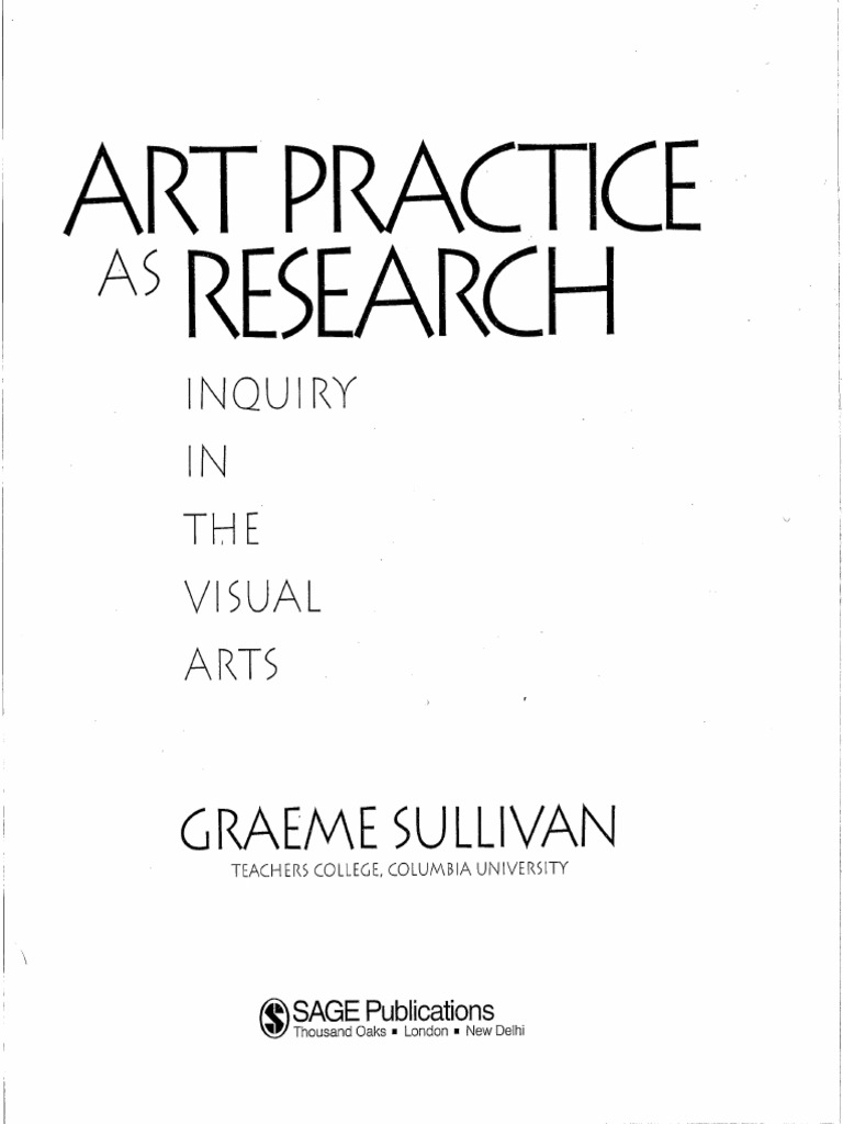 Artist As Theorist by Graeme Sullivan | PDF