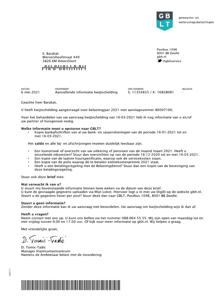 Aanvullende Informatie KWS | PDF