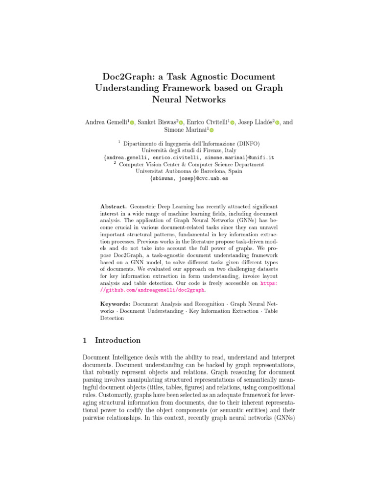 2022 Doc2Graph_ a Task Agnostic Document Understanding Framework based on Graph Neural Networks ...
