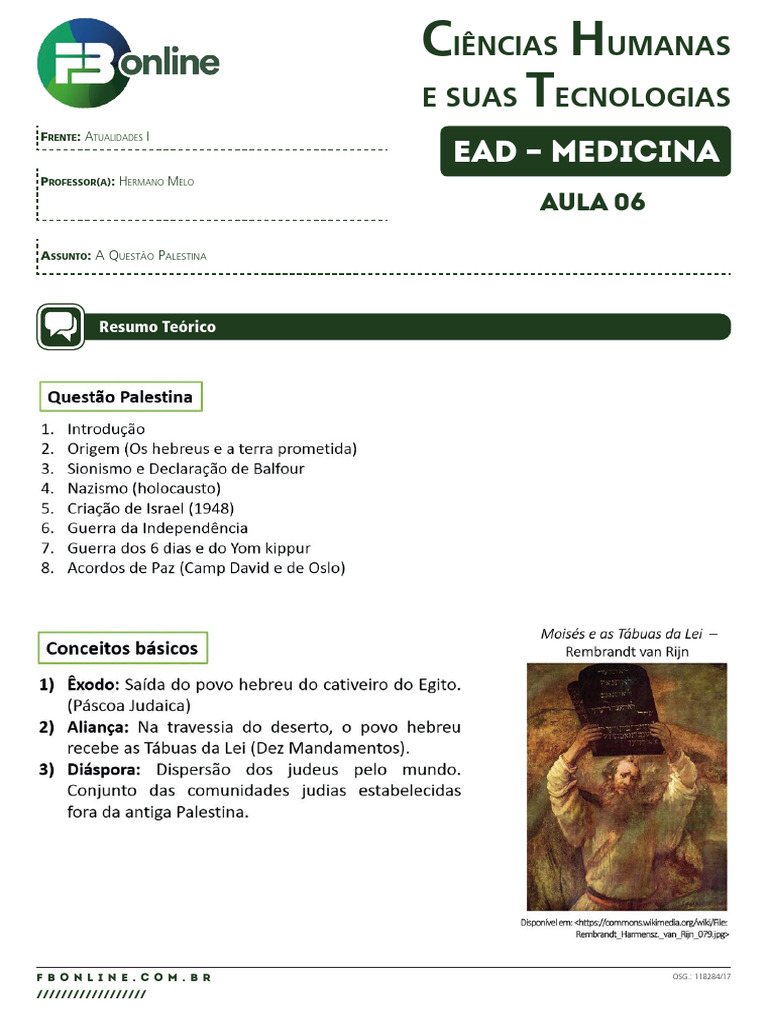 aula 6 | PDF | Israel | Política mundial