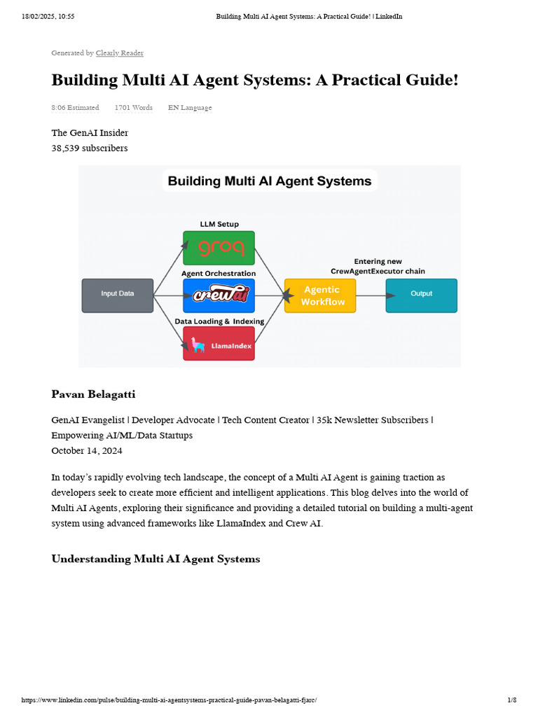 Guide to Building Multi AI Agent Systems | PDF | Artificial ...