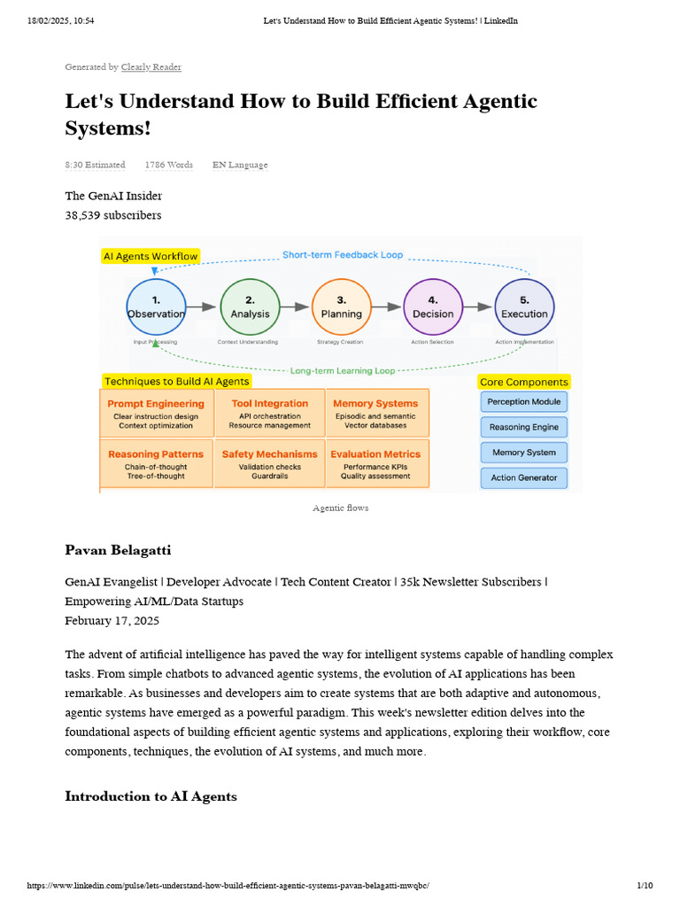 Building Efficient Agentic AI Systems | PDF | Artificial Intelligence ...