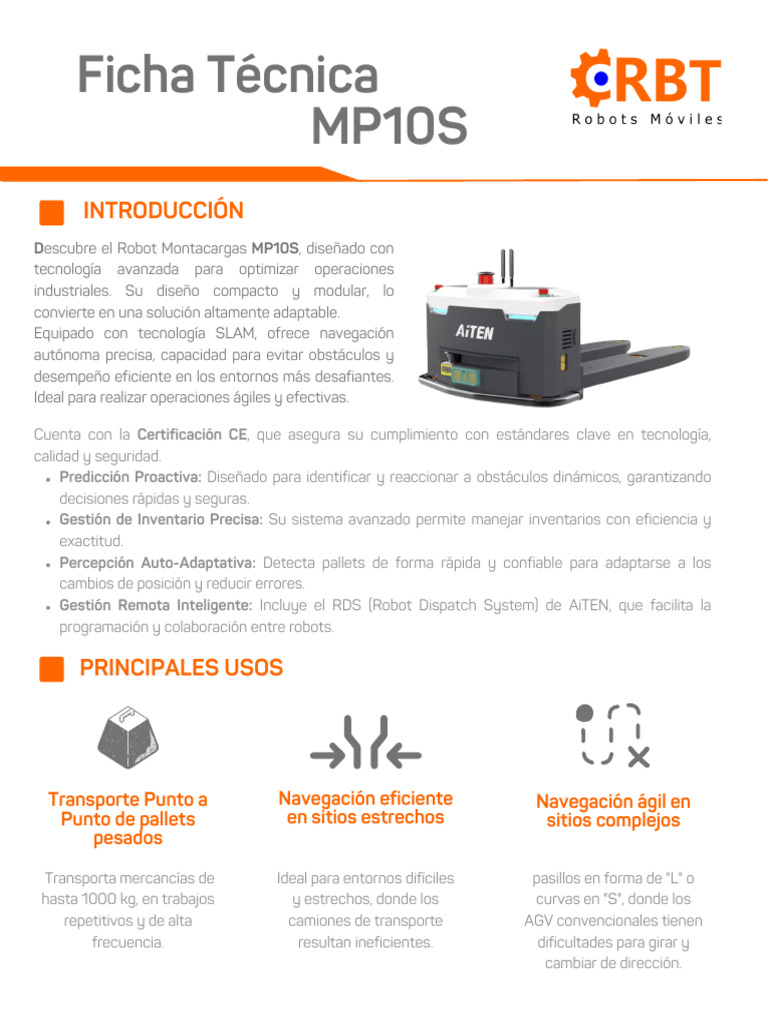 FICHA TÉCNICA AITEN MP10S | PDF | Datos | Tecnologías de la información
