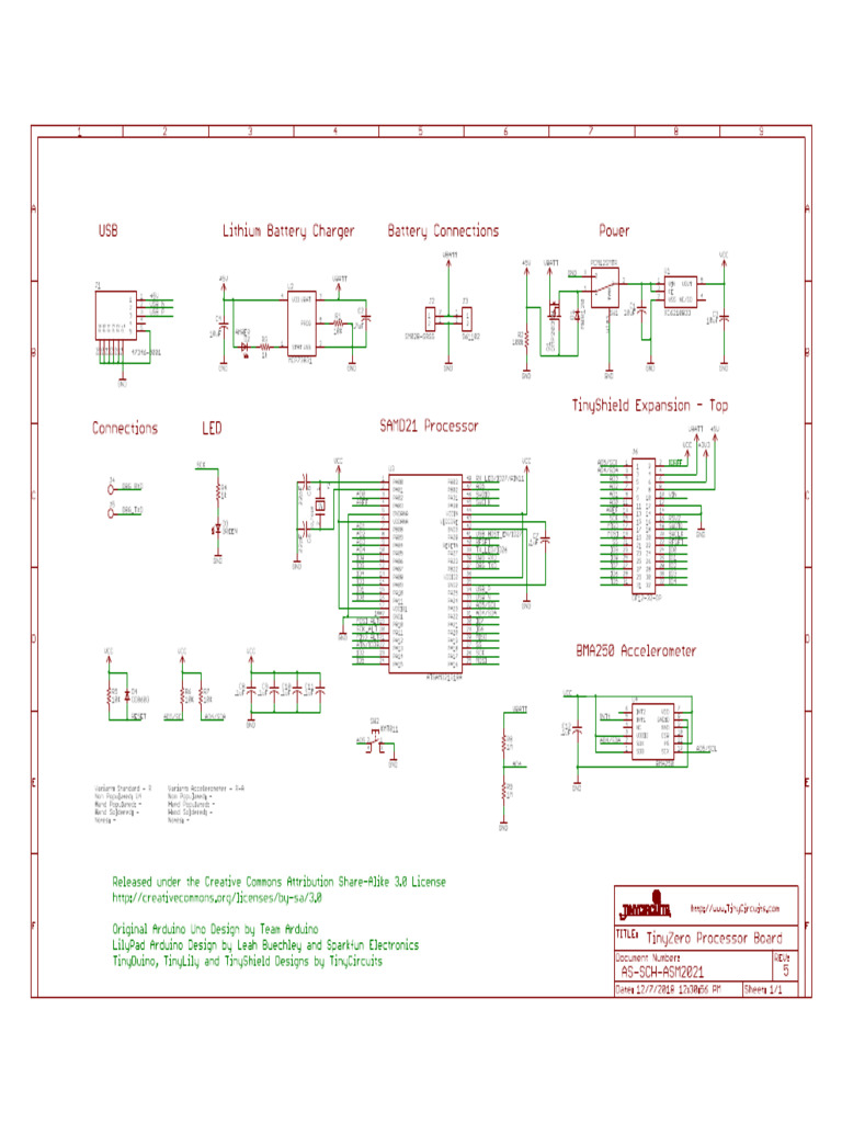 TinyZero Schematic Rev5 | PDF