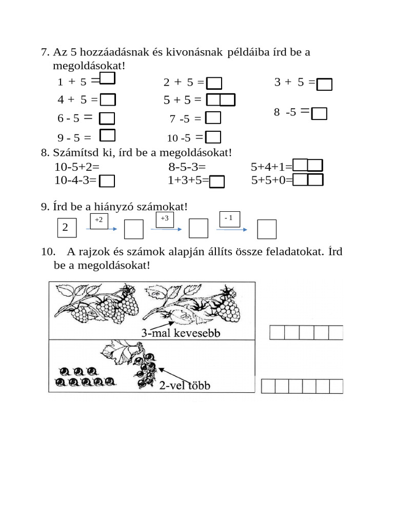 Feladatlap 2 1.b Mesebirodalom Matek | PDF