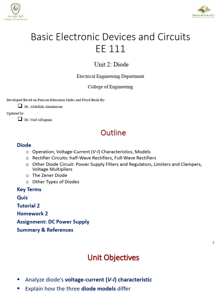 Diode Operation and Circuit Analysis | PDF | Rectifier | P–N Junction