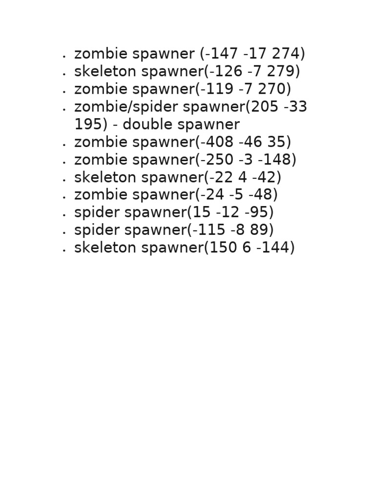 Zombie Spawner | PDF