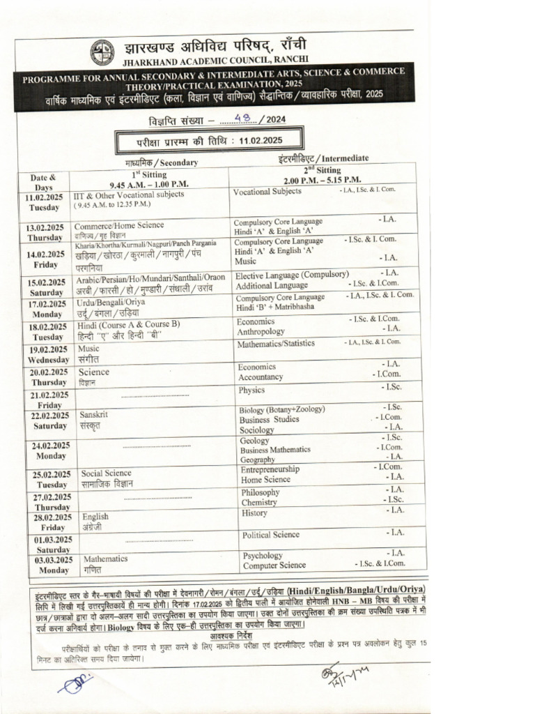 Class 10 Test Routine | PDF