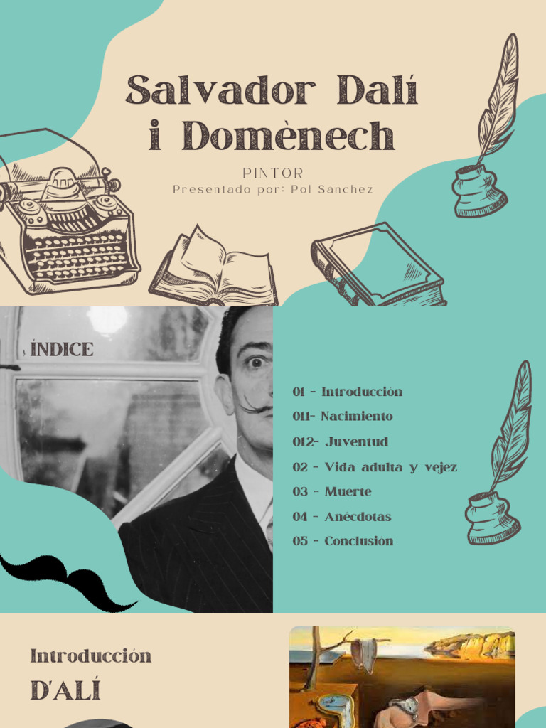 Biografía de Salvador Dalí: Vida y Arte | PDF