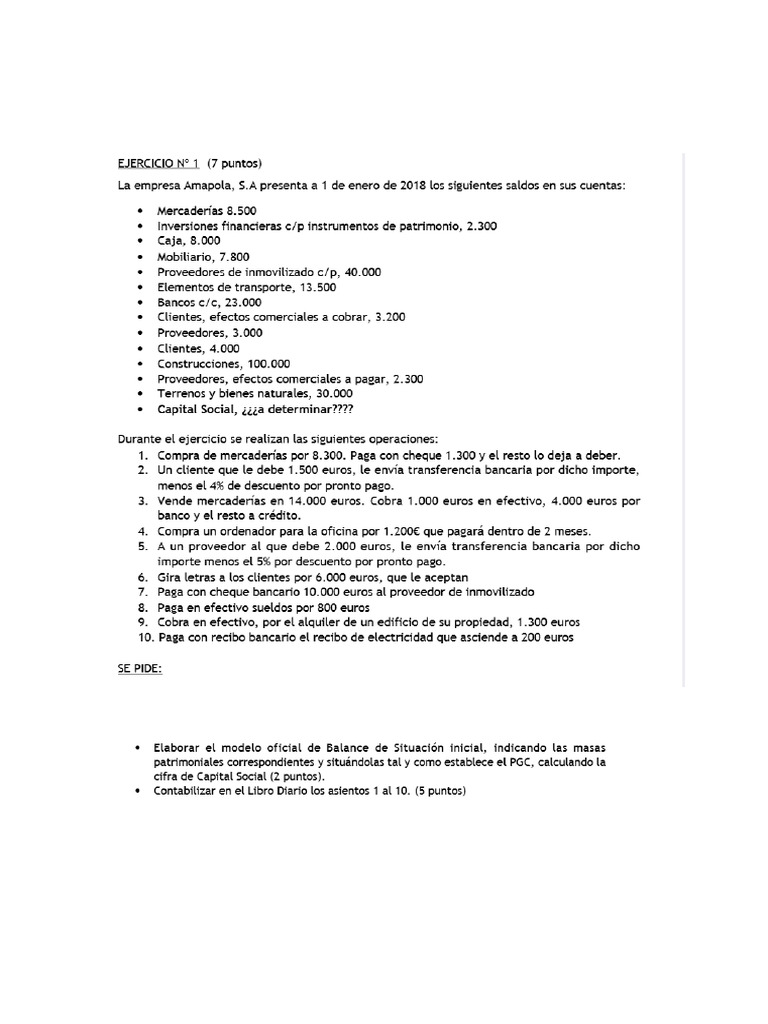 Ejercicios de Otros Libros Repaso | PDF