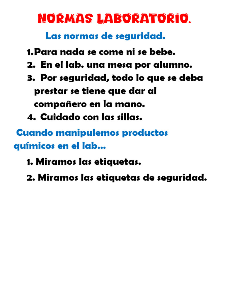 Normas de El Lab | PDF