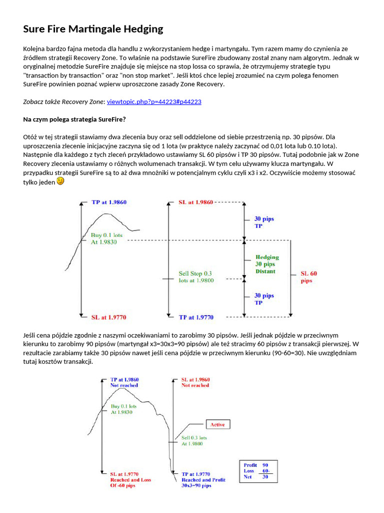 Sure Fire Martingale Hedging | PDF