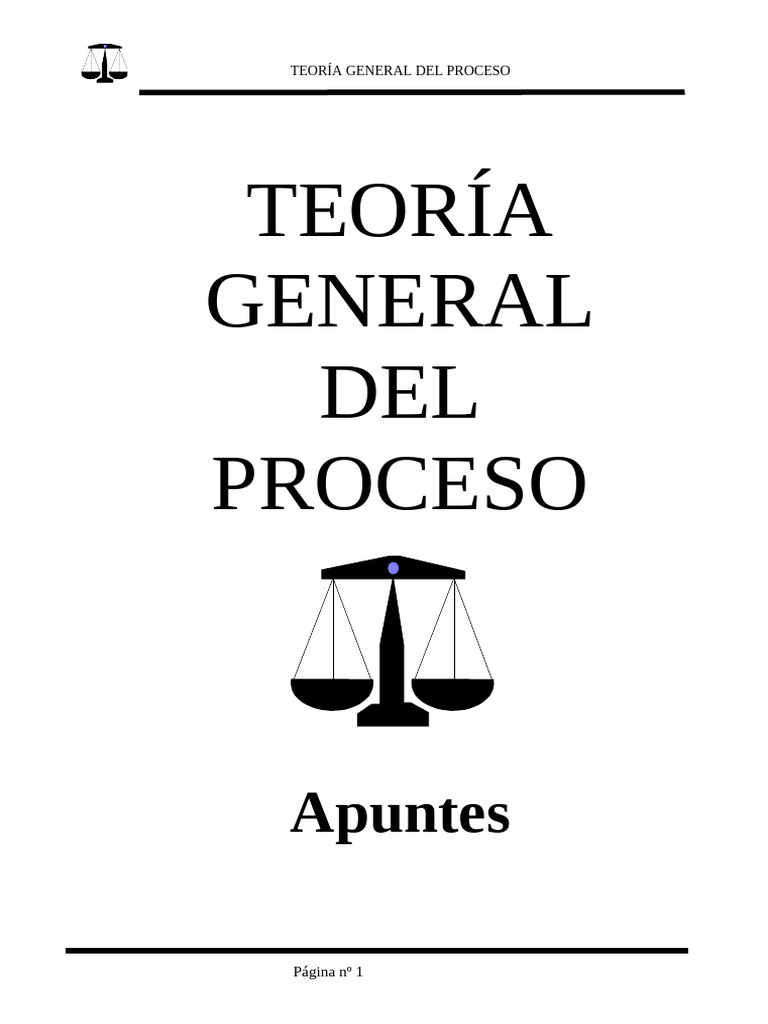 Teoria General Del Proceso | PDF | Ley procesal | Caso de ley