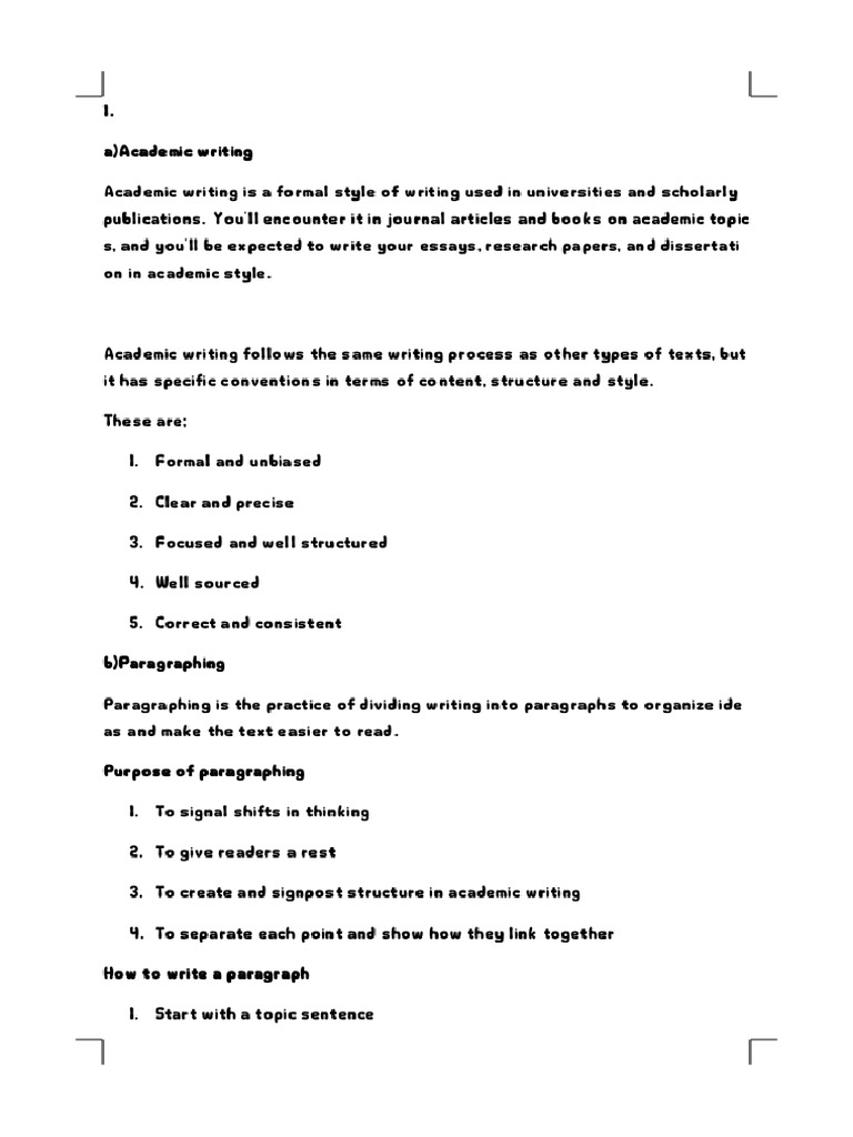 Paragraphing is the Practice of Dividing Writing Into Paragraphs to ...