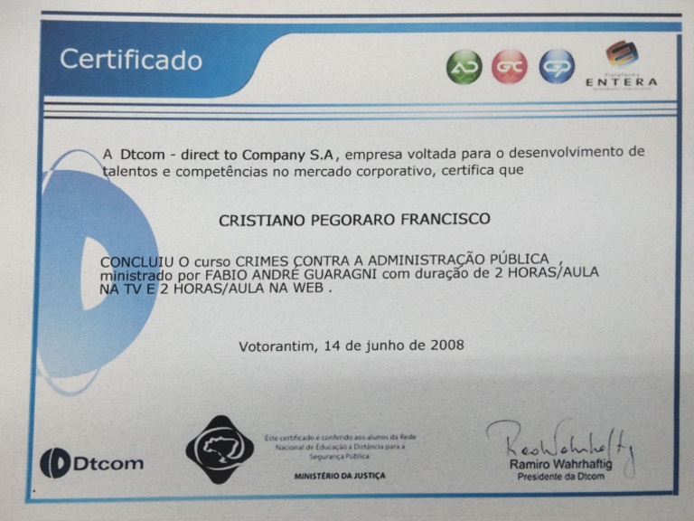 Curso Dtcom - Crimes Contra Administração Pública | PDF