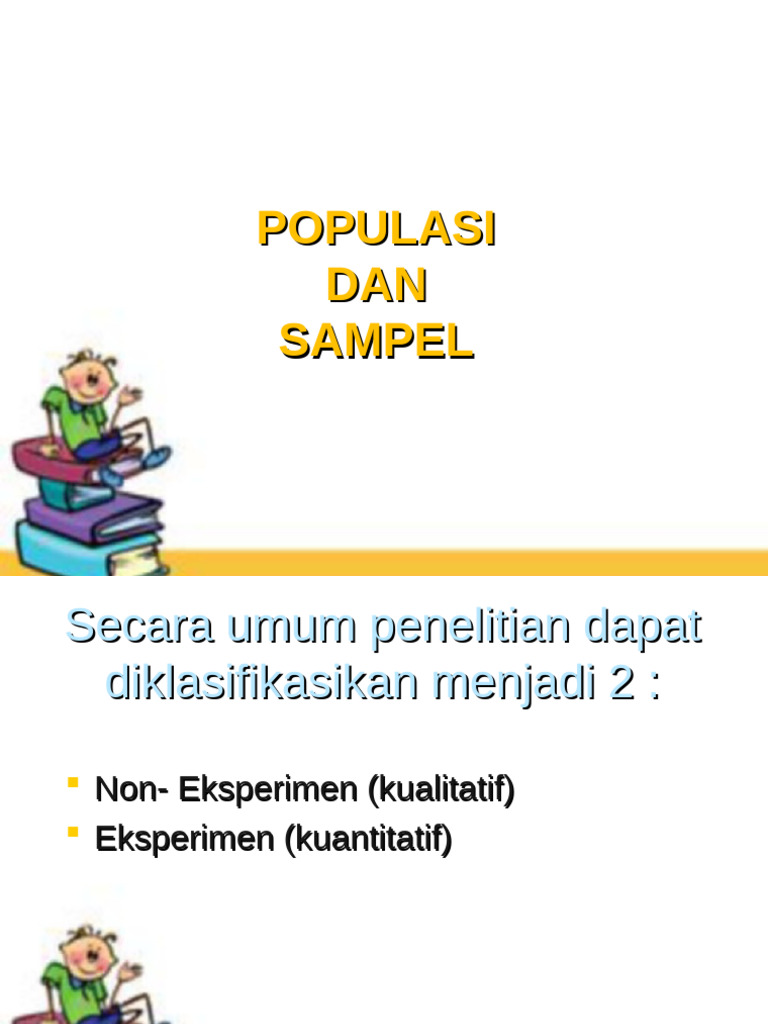 Populasi Dan Sampel | PDF