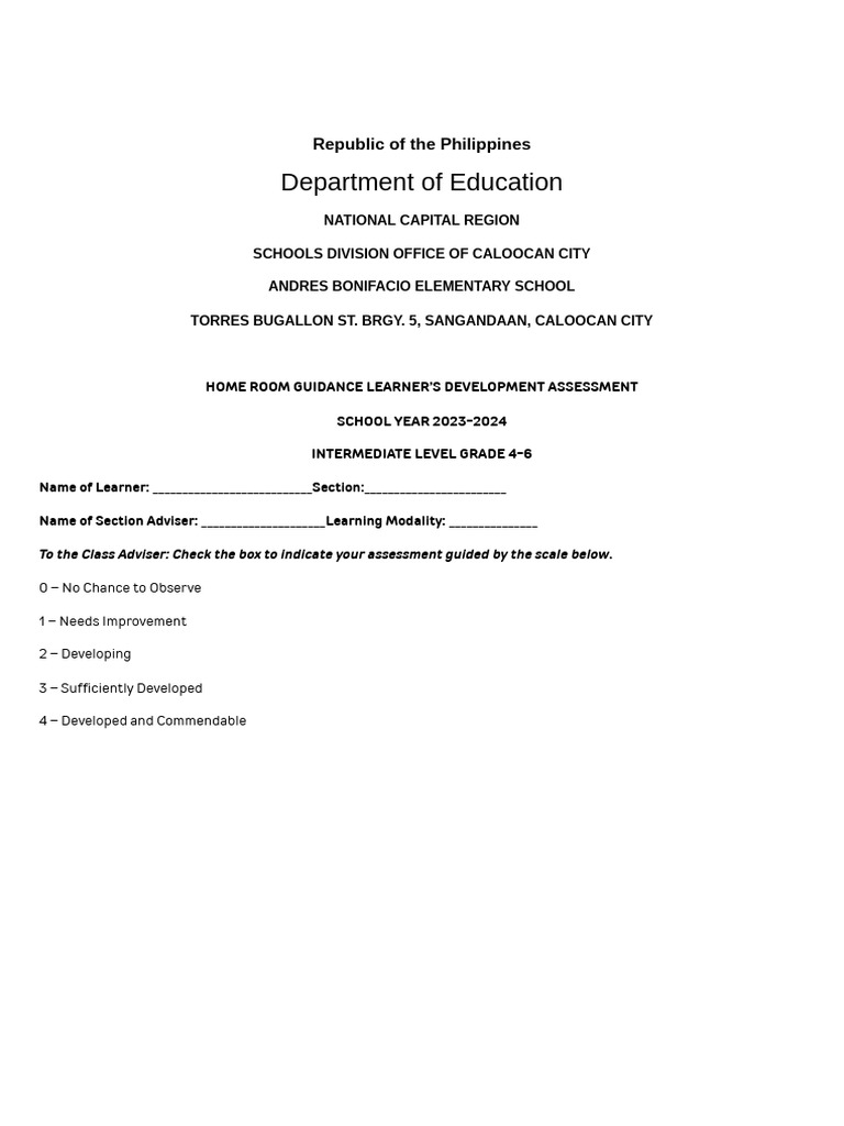 HG-ASSESSMENT-GRADE-IV - Docx 20240909 181743 0000 | PDF | Learning ...