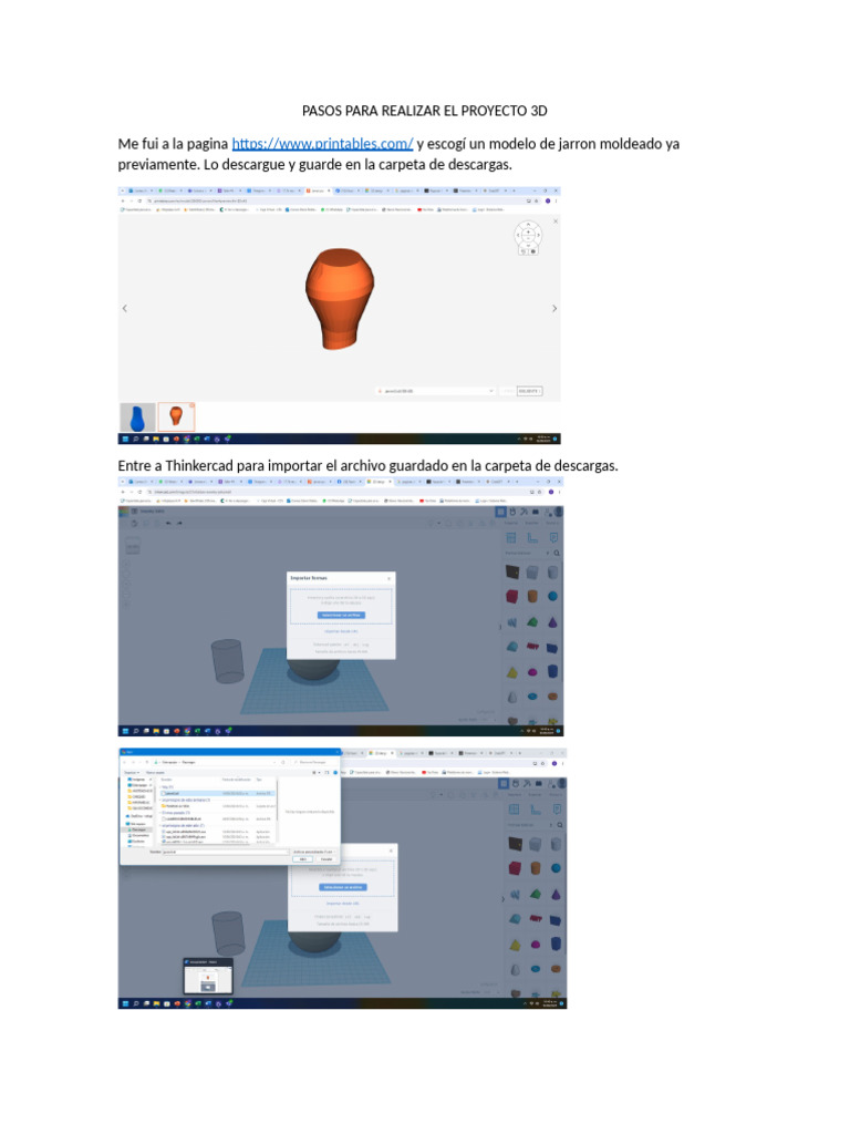 Guía Básica para Proyecto 3D | PDF