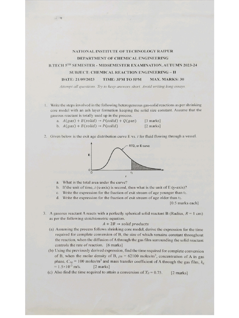 Chem 5th sem(mid+end pyqs)2023 | PDF