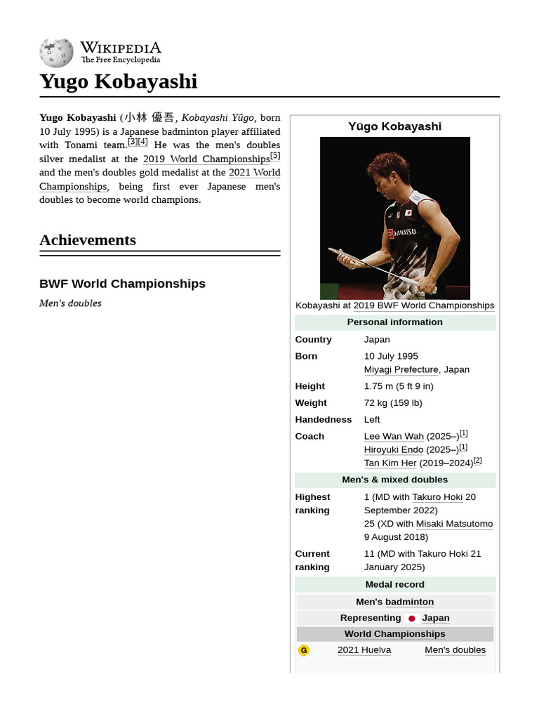 Yugo_Kobayashi | PDF | Sports Competitions
