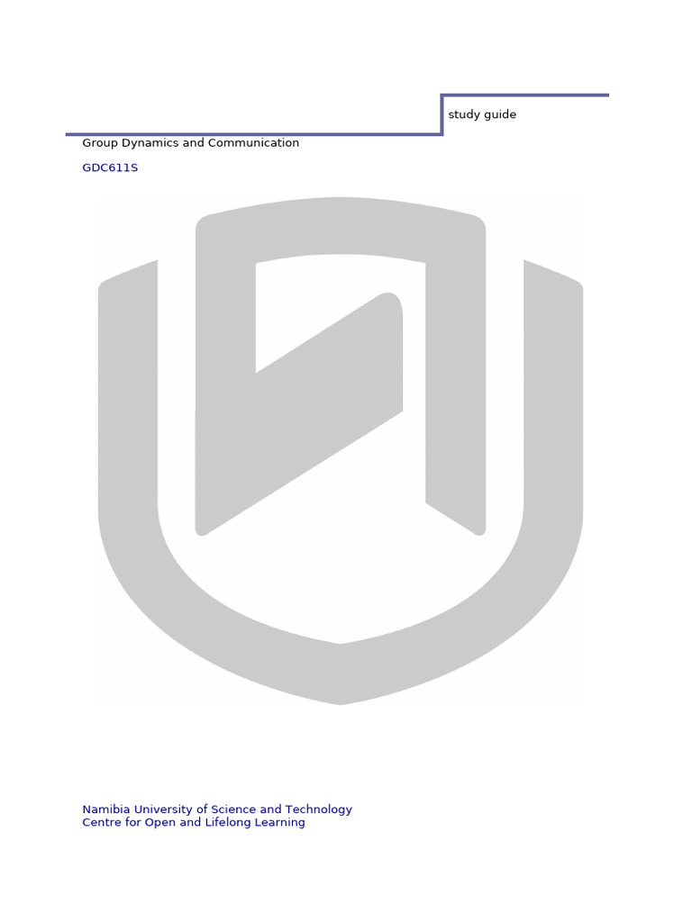 Group Dynamics of Communication STUDY GUIDE | PDF | Leadership | Decision Making
