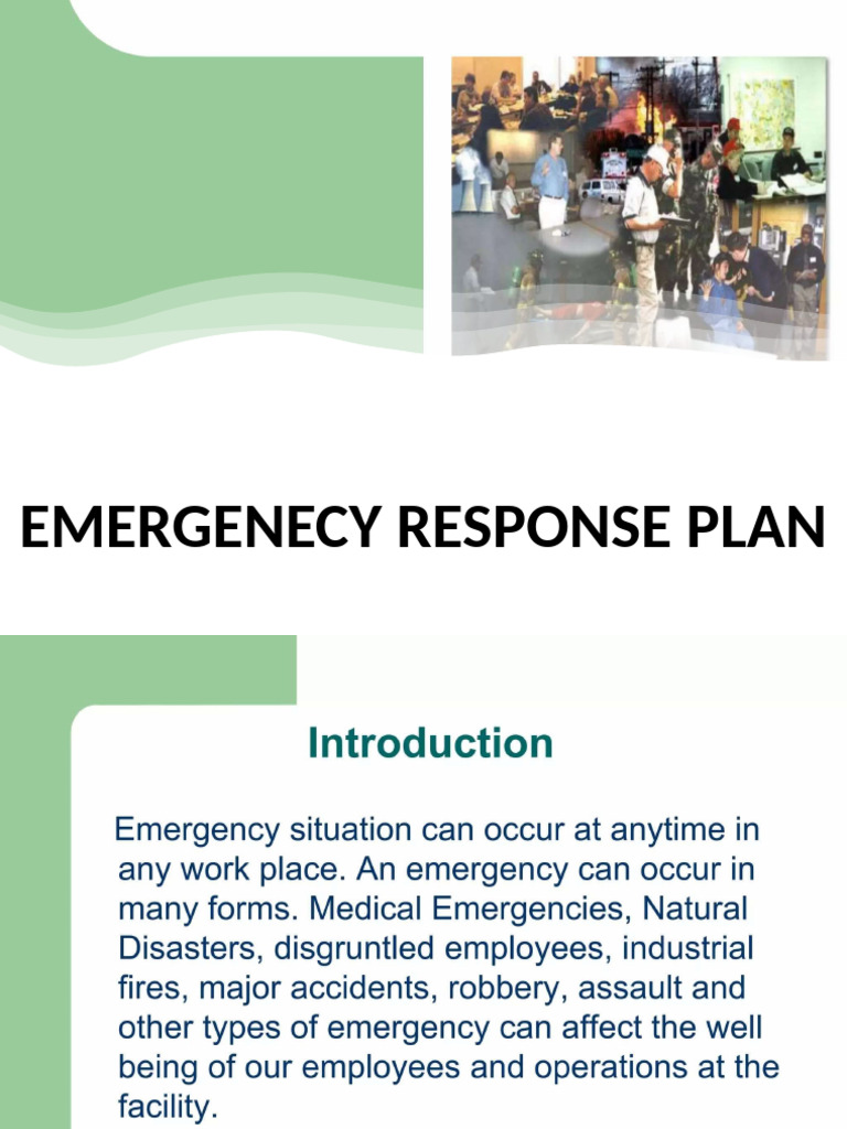 Emergency Response Plan Overview | PDF | Emergency Management | Emergency