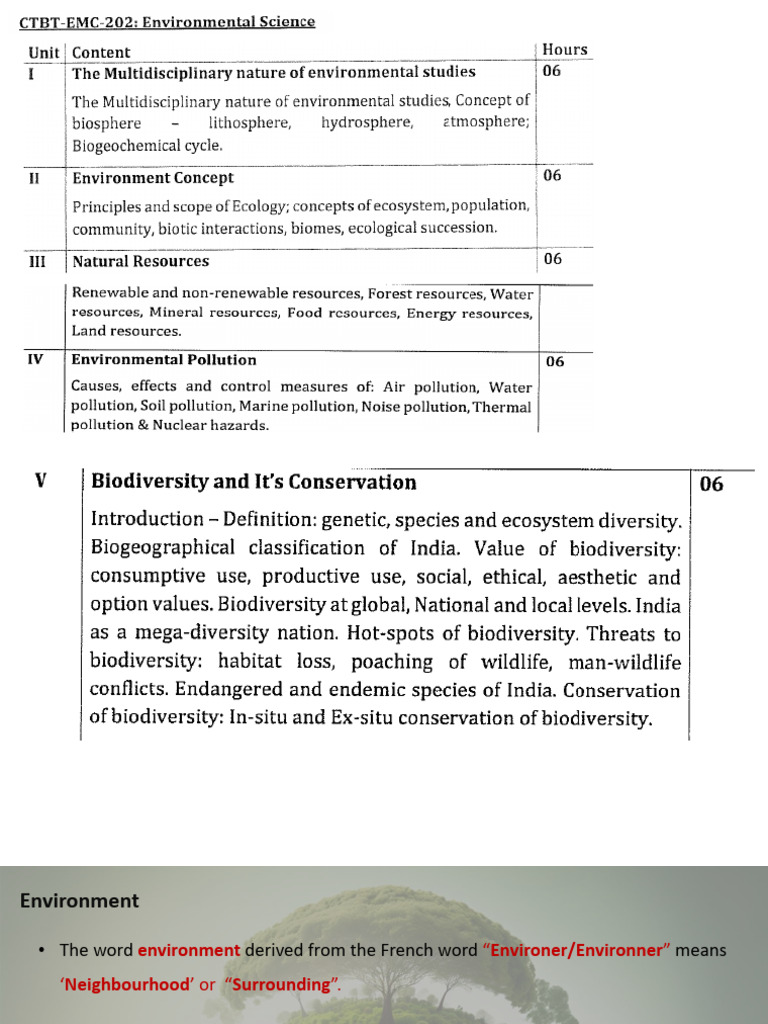 Evs Part1 Pdf Plate Tectonics Earth